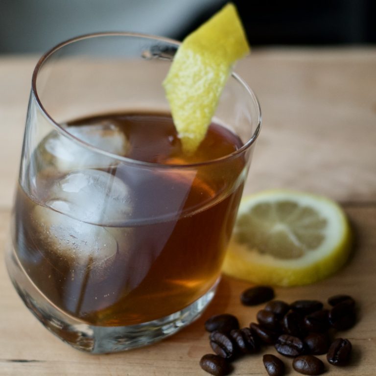 Cold Brew and Gin Cocktail - First Order Gin - Gin, Cold Brew, Lemon