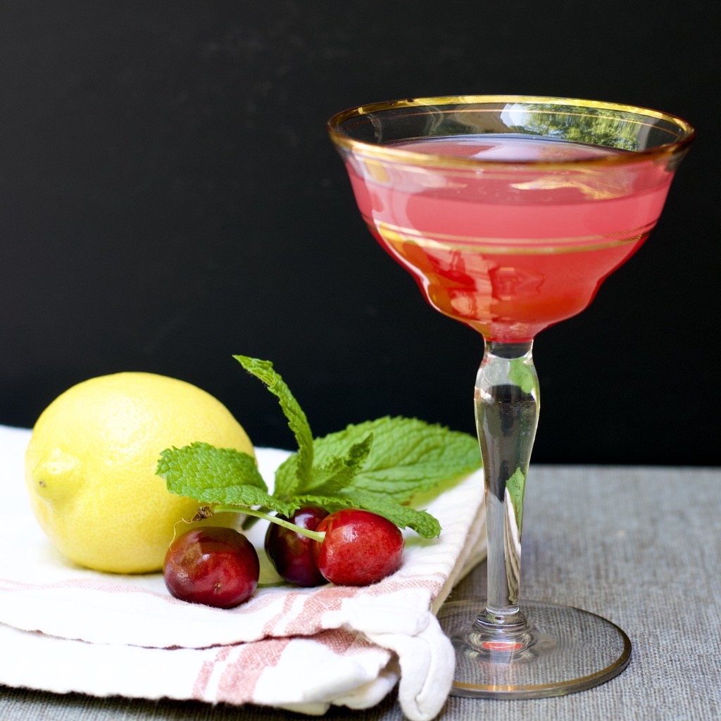 The Cherry South Side - First Order Gin - Cherries, Lemon, Mint, GIn