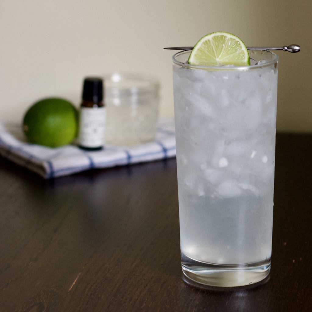 Coconut, Lime, and Gin Cocktail - First Order Gin - Coconut water, lime ...